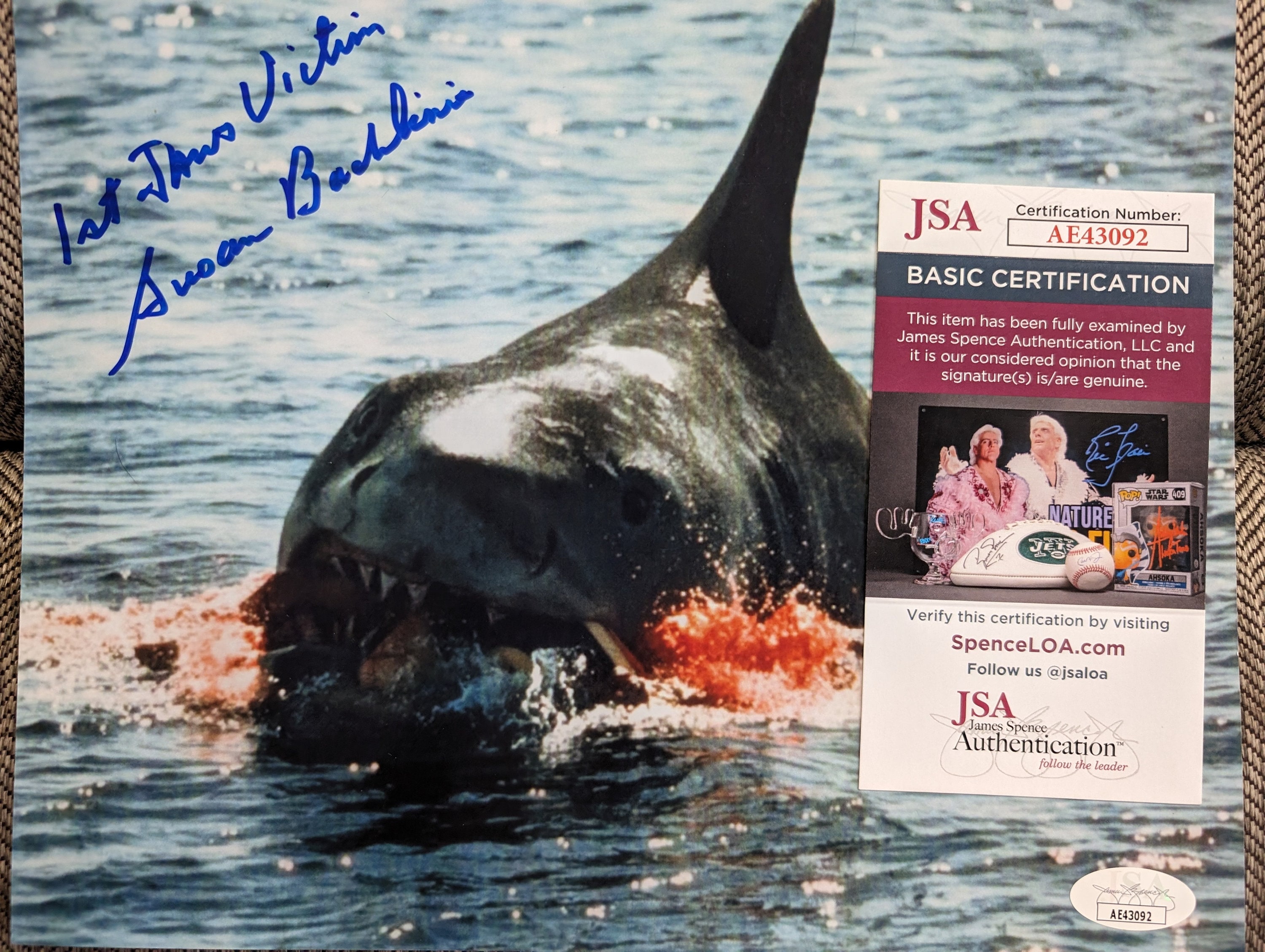 Autographed Susan Backlinie Jaws First Victim Chrissie JAWS 8x10 Inch ...