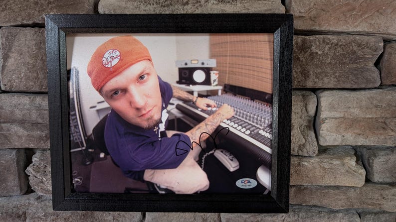 Autographed Fred Durst Limp Bizkit 8x10 Inch Framed Photo With Certificate of Authenticity From ...