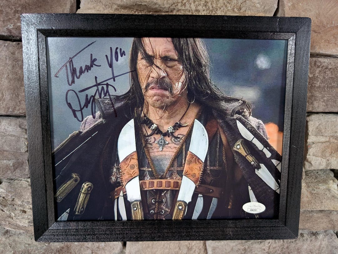 Autographed Danny Trejo Machete 8x10 Inch Framed Photo With Certificate ...