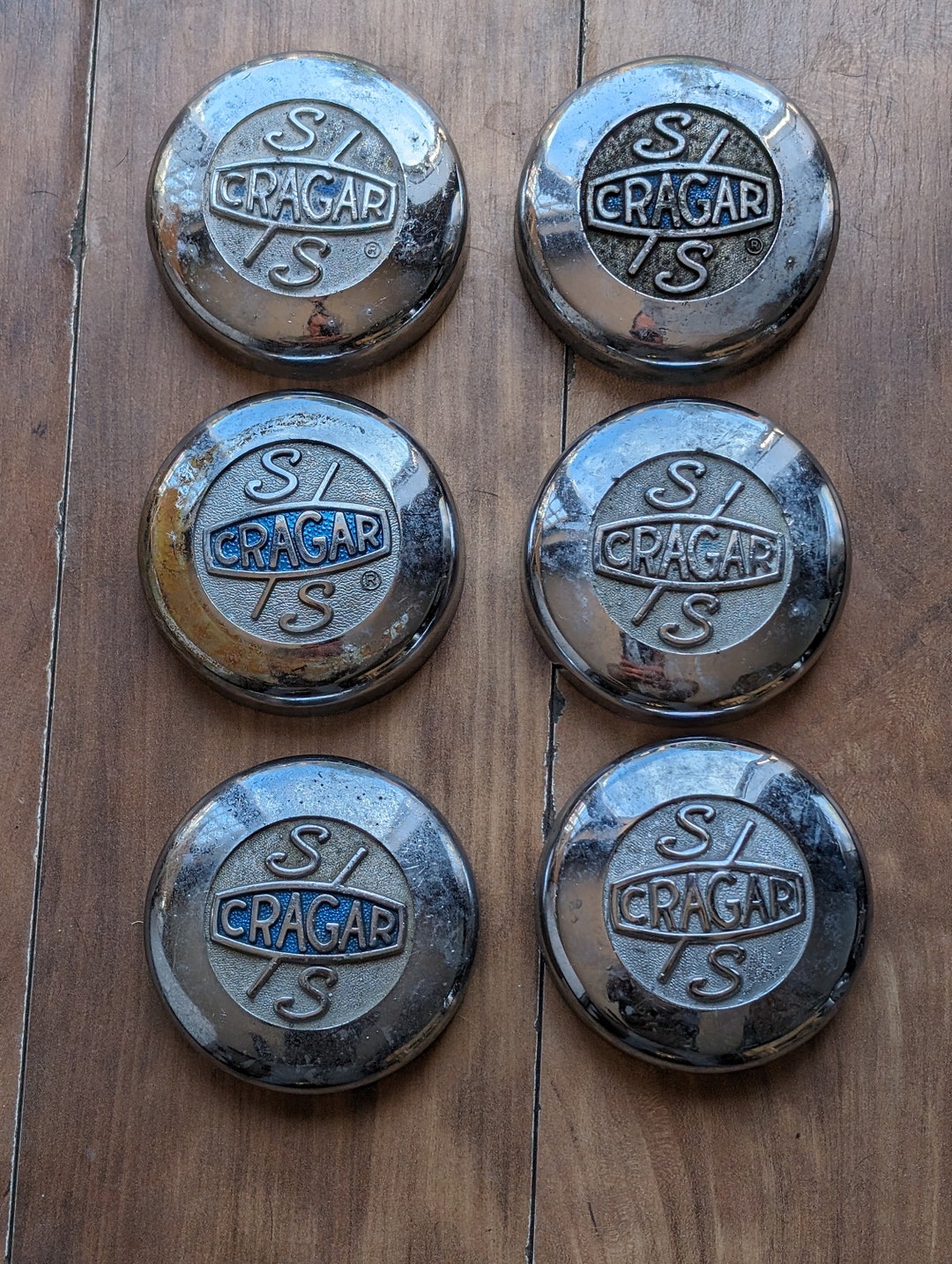 Vintage Group of 6 1960s SS Crager Chrome Logo Wheel Center Caps - Etsy
