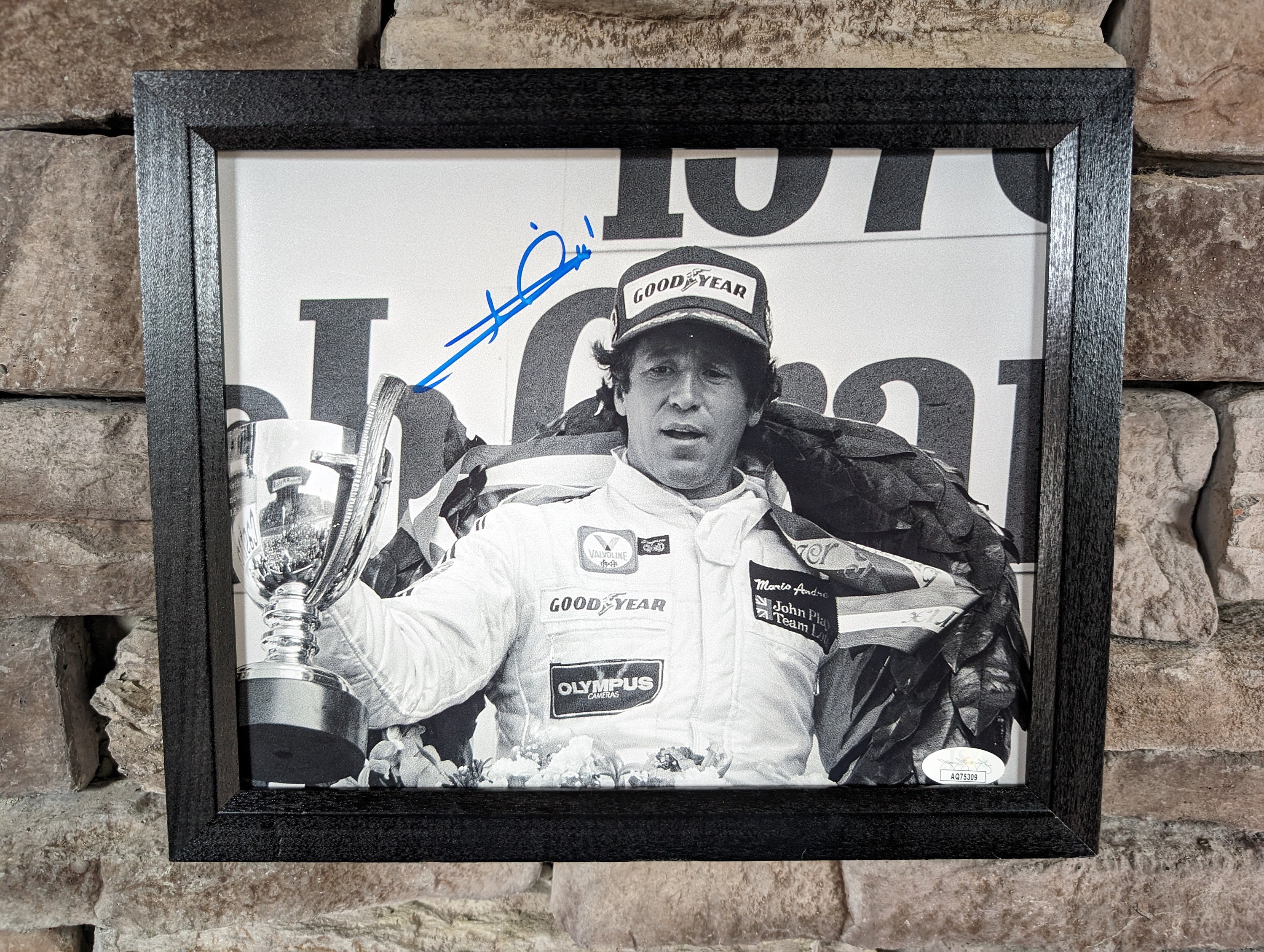 Autographed Mario Andretti NASCAR Legend 8x10 Inch Framed Photo With ...