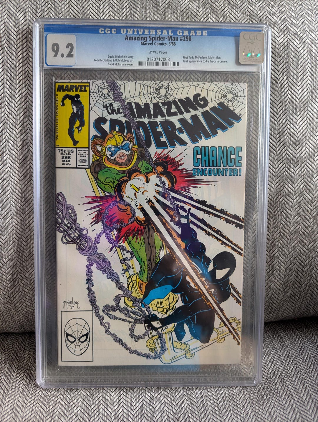 Marvel Comics 1987 the Amazing Spiderman # 298 CGC Graded 9.2 First ...