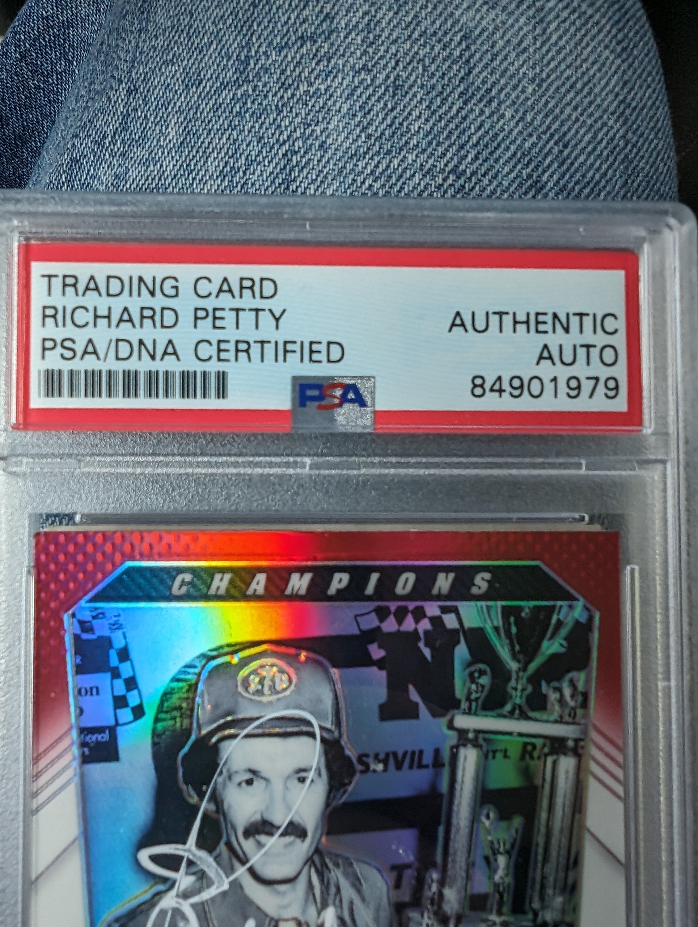 Autographed NASCAR Legend Richard Petty Panini Prizm Trading Cards PSA ...