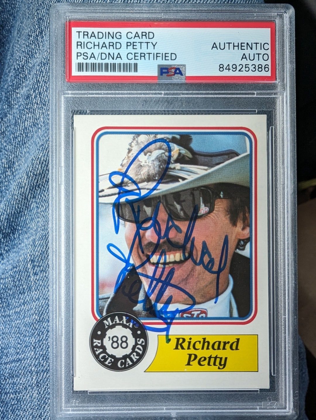 Autographed NASCAR Legend Richard Petty Maxx 88 Race Cards Trading ...