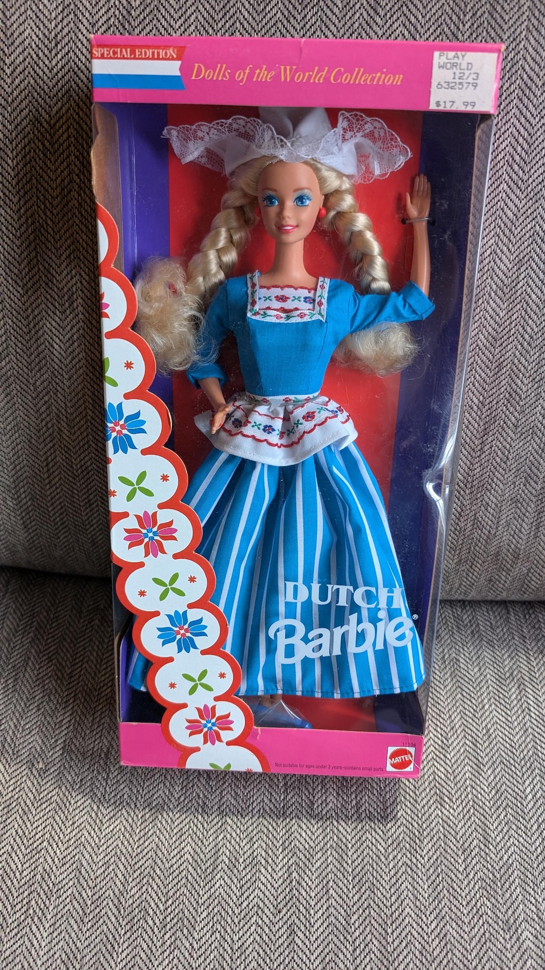 Vintage 1995 Mattel Dolls of the World Dutch Barbie Doll in Original ...