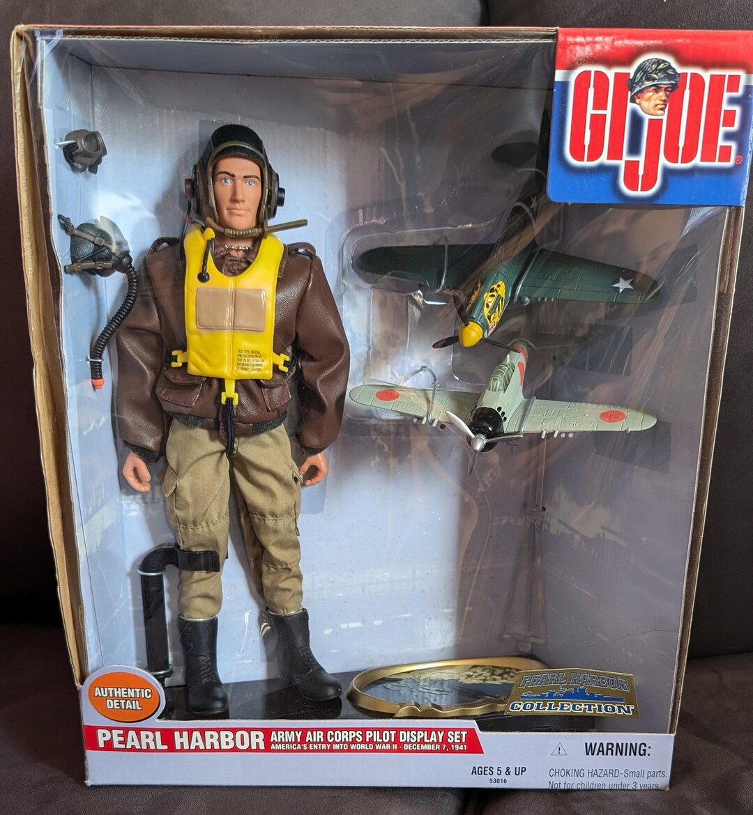 Vintage 1990s GI Joe Pearl Harbor Collection Army Aircorps Pilot ...