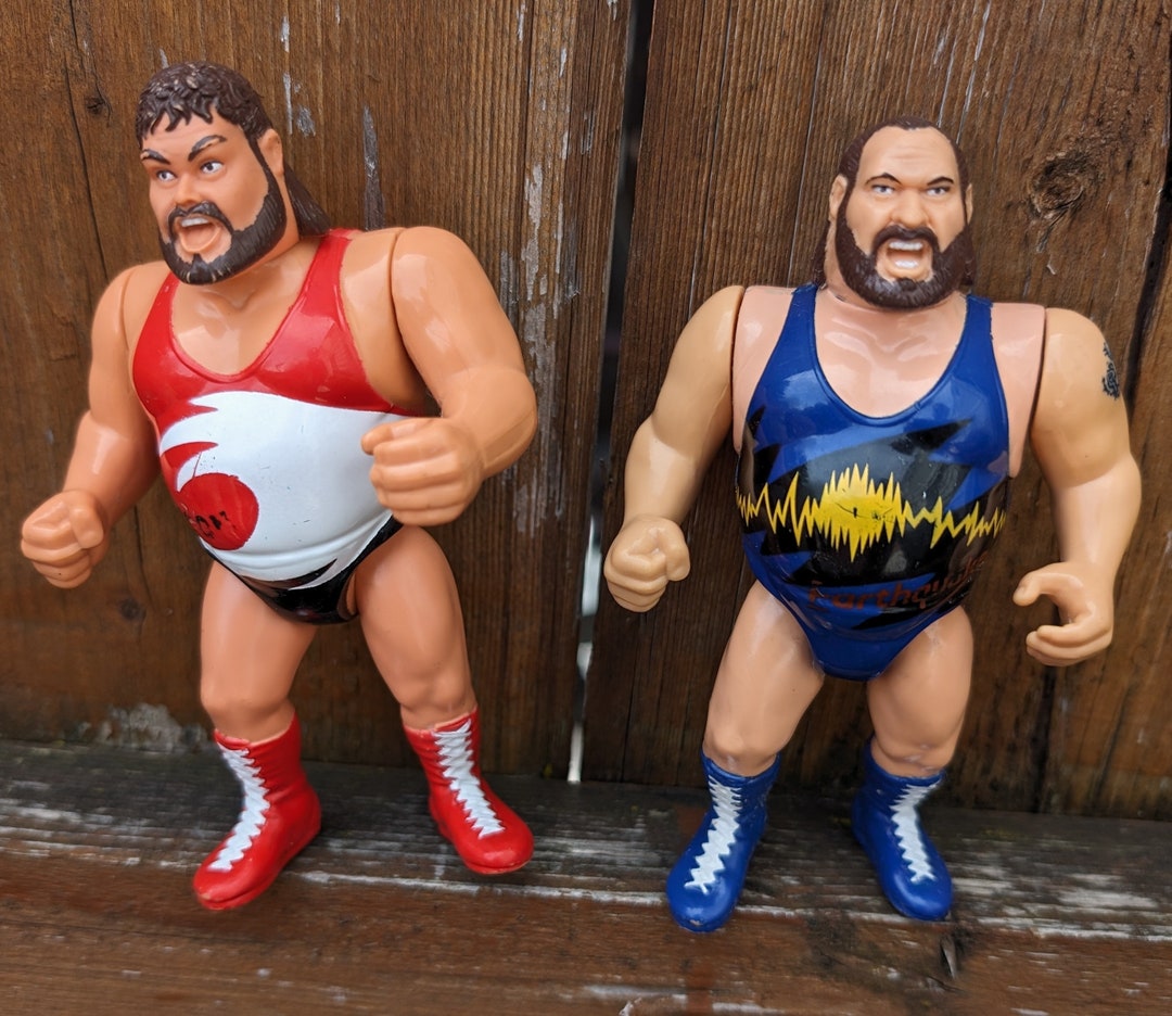 Vintage 1990s WWF WWE Hasbro the Natural Disasters Earthquake and ...