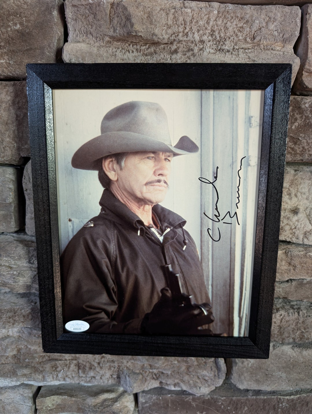 Autographed Charles Bronson 8x10 Inch Framed Photo With Certificate of ...