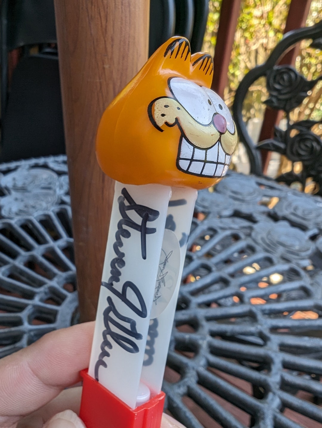 Autographed Steve Glew the Pez Outlaw Garfield Pez Dispenser From His ...