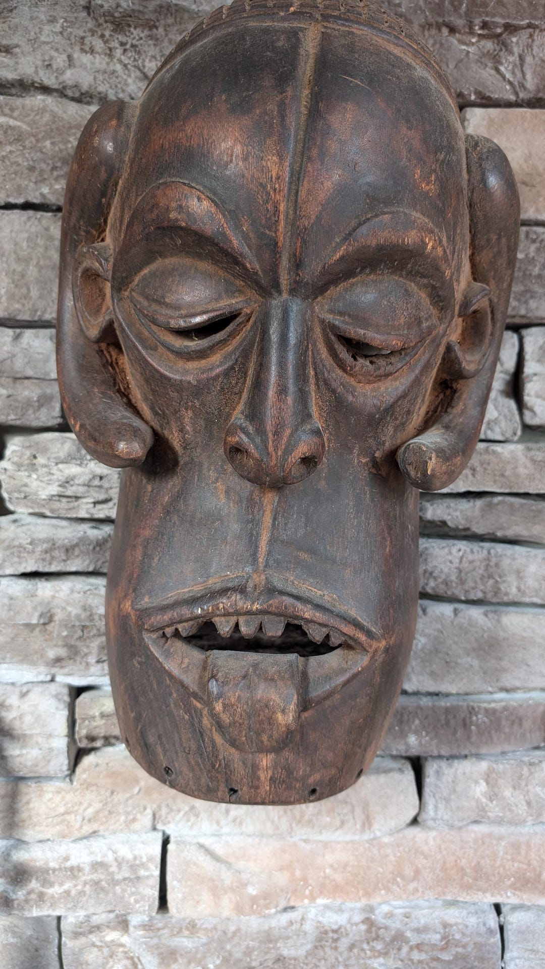 Antique African Dogon Tribe Ceremonial Mask From Mali Over 200 Years ...