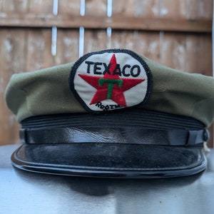 Vintage 1950s Texaco Oil Gas Station Attendants Hat . - Etsy