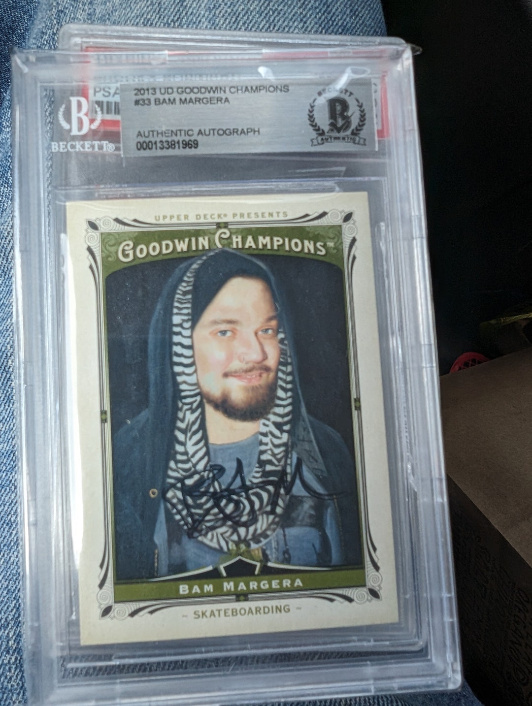 Autographed Bam Margera Upper Deck Goodwin Champions Trading Card ...