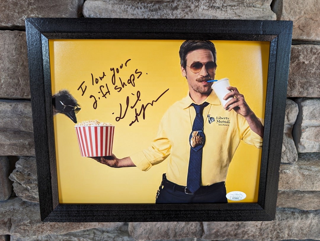 Autographed David Hoffman Limu Emu and Doug Liberty Mutual Commercials ...