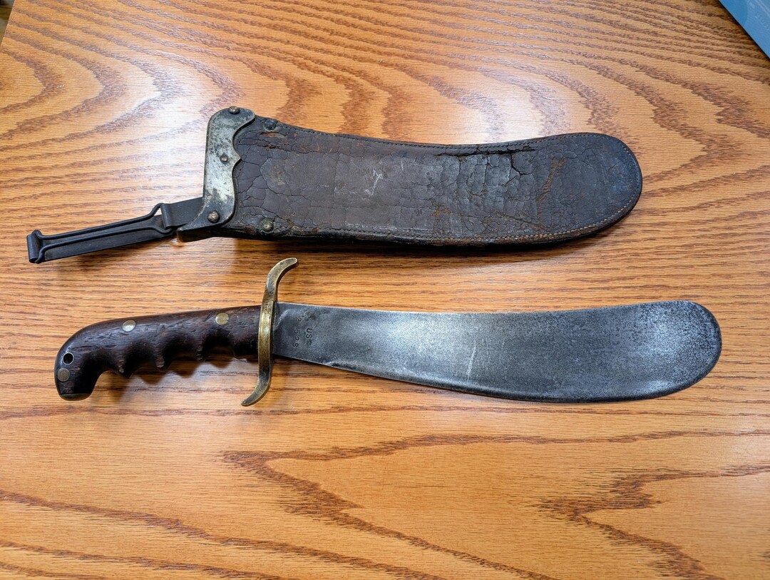 Vintage WWI US Navy Hospital Corps Bolo Knife Dated 1912 US 29528 With ...
