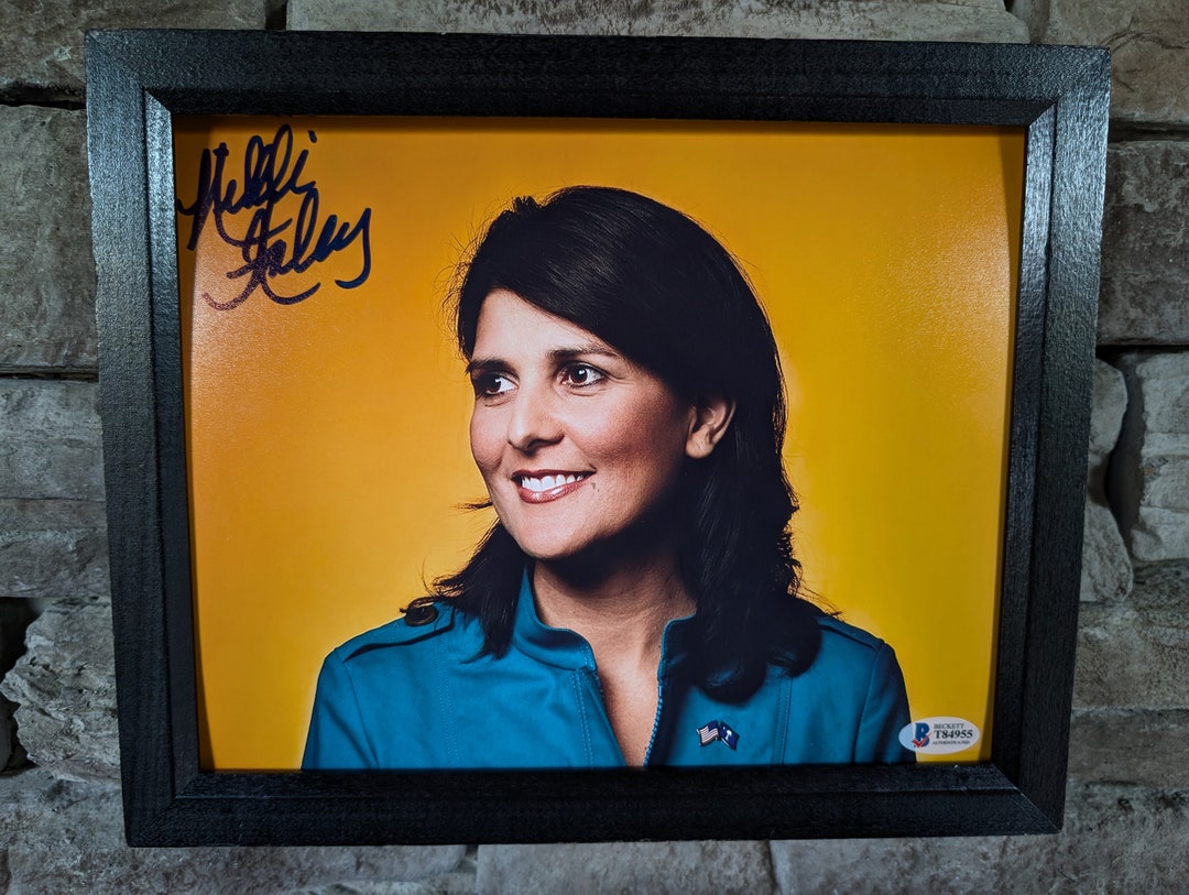 Autographed Nikki Haley Former South Carolina Governor & Presidential ...