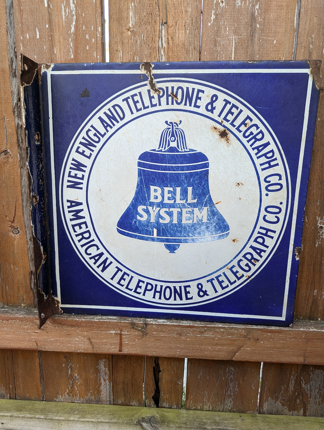 Antique Early 1900s Double Sided New England Telephone and Telegraph ...