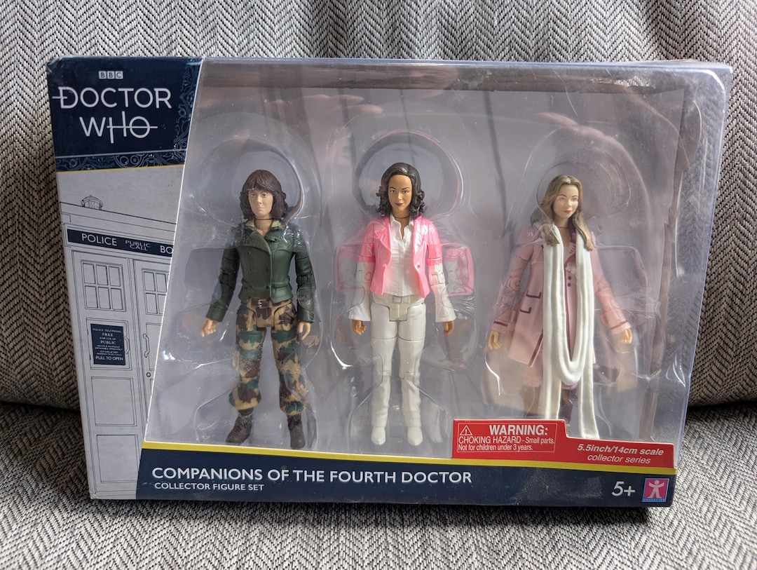 Vintage Dr. Who Companions of the Fourth Doctor 3 Figure Collectors Set ...