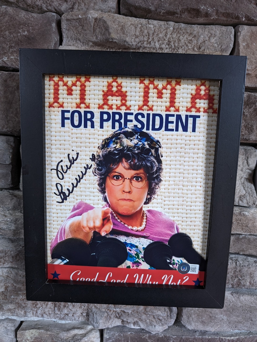 Autographed Vicki Lawrence Thelma Harper Mamas Family. 8x10 Inch Framed ...