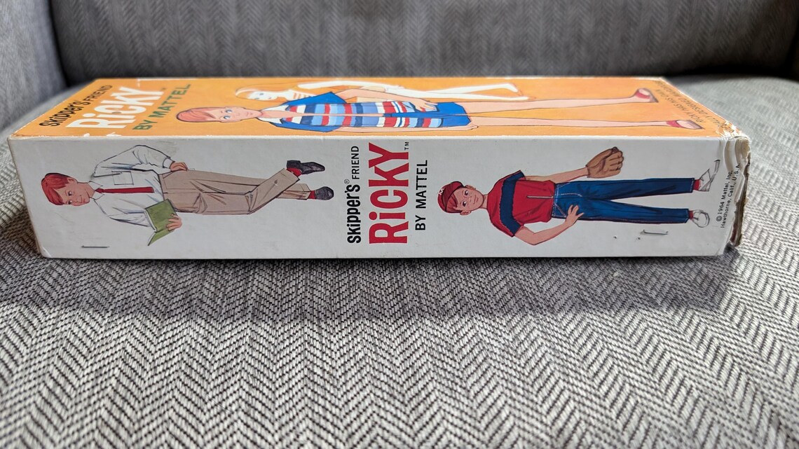 Vintage 1960s Mattel Barbie Skippers Friend Ricky Doll in Original Box ...