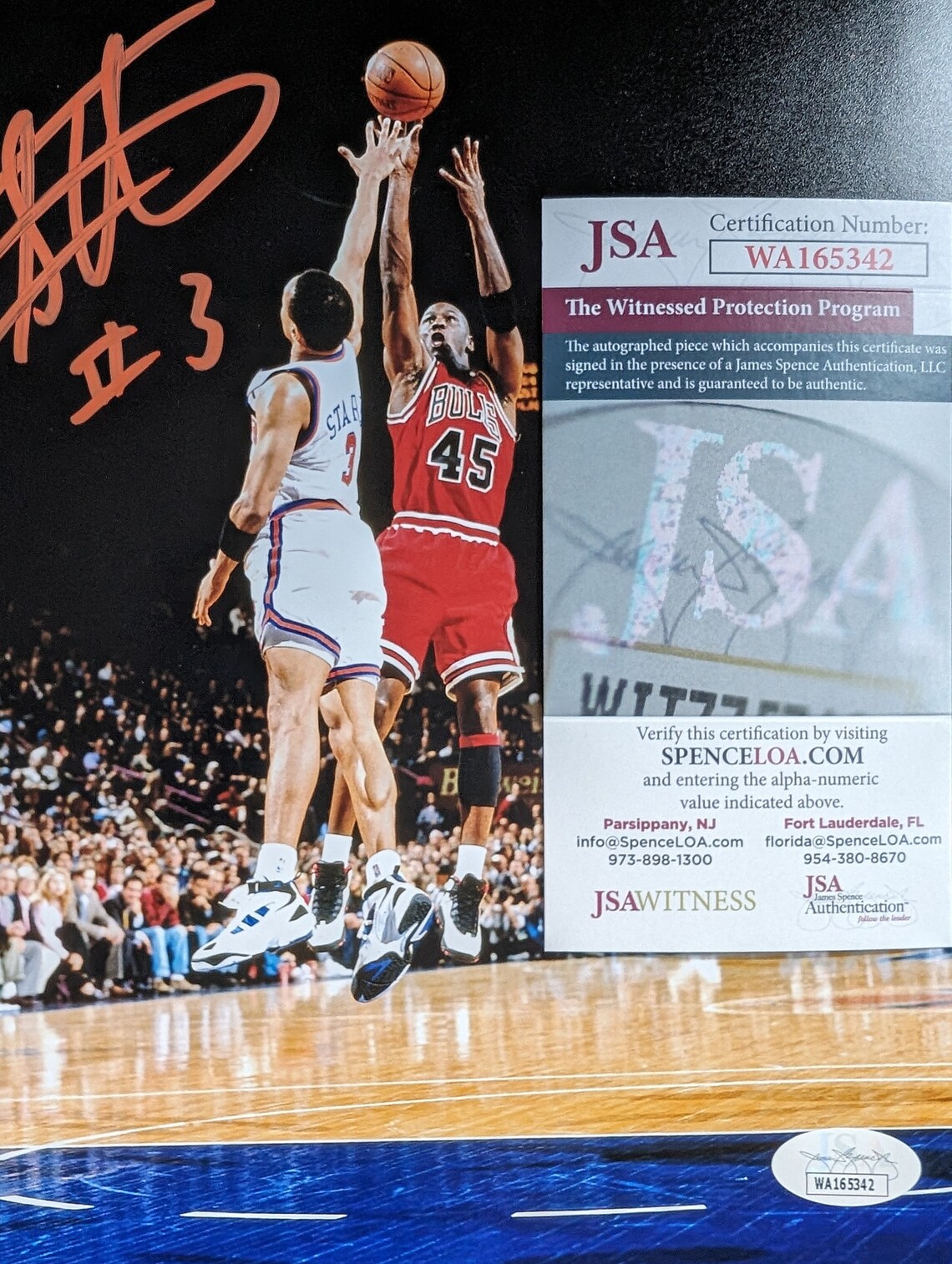 Autographed John Starks N.Y. Knicks 8x10 Inch Framed Photo With ...