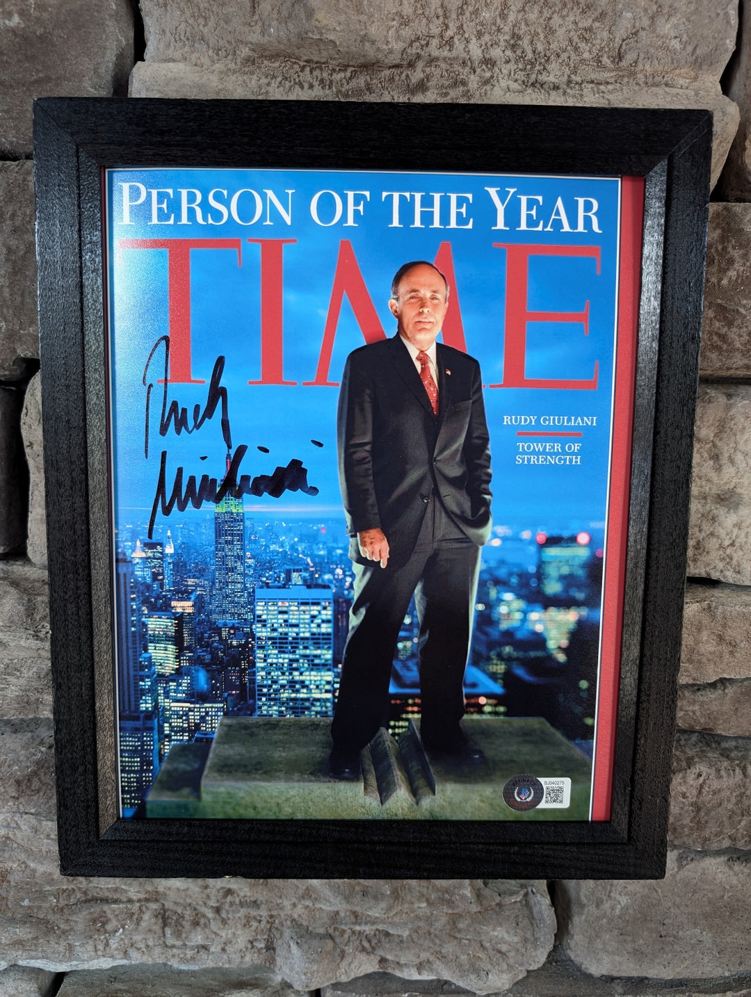 Autographed Rudy Giuliani Former NYC Mayor 9/11 2001 8x10 Inch Framed ...