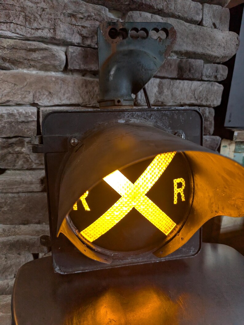 Antique Railroad Crossing Signal Light - Etsy