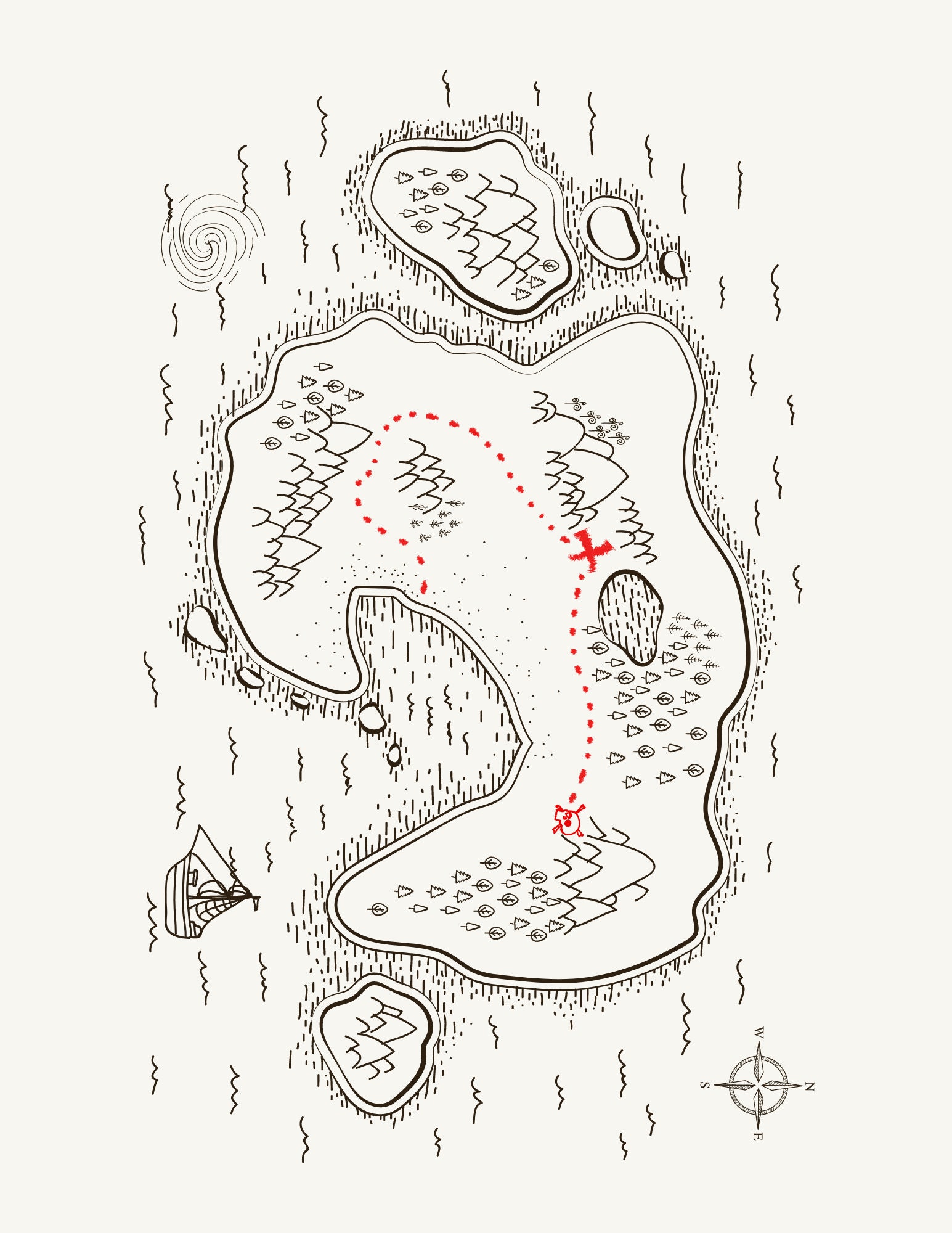 Pirate Treasure Chest Printable Kids Activity | Pirate Party Games ...