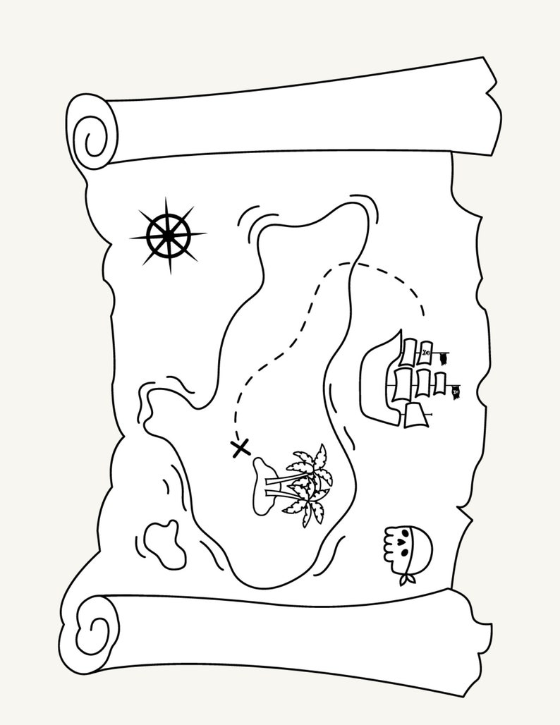 Pirate Treasure Chest Printable Kids Activity | Pirate Party Games ...