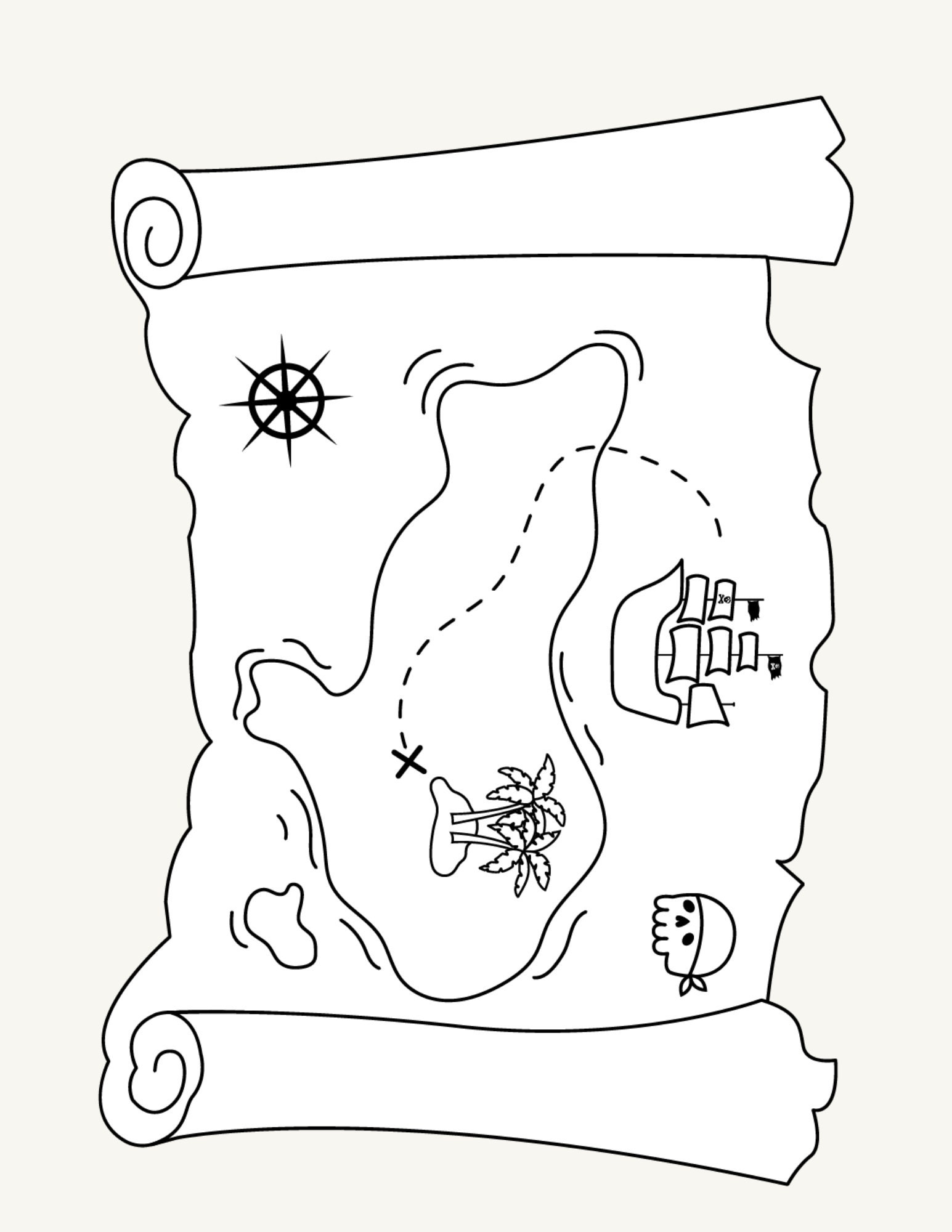 Pirate Treasure Chest Printable Kids Activity | Pirate Party Games ...