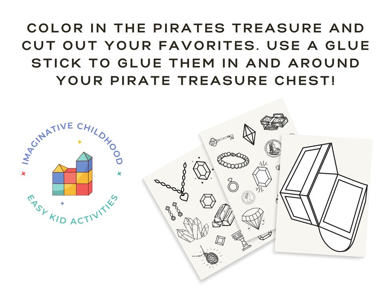 Pirate Treasure Chest Printable Kids Activity | Pirate Party Games ...