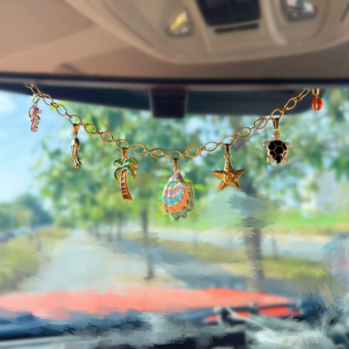 Car Charm for Rearview Mirror, Build Your Own Charm for Car Keys,girl ...