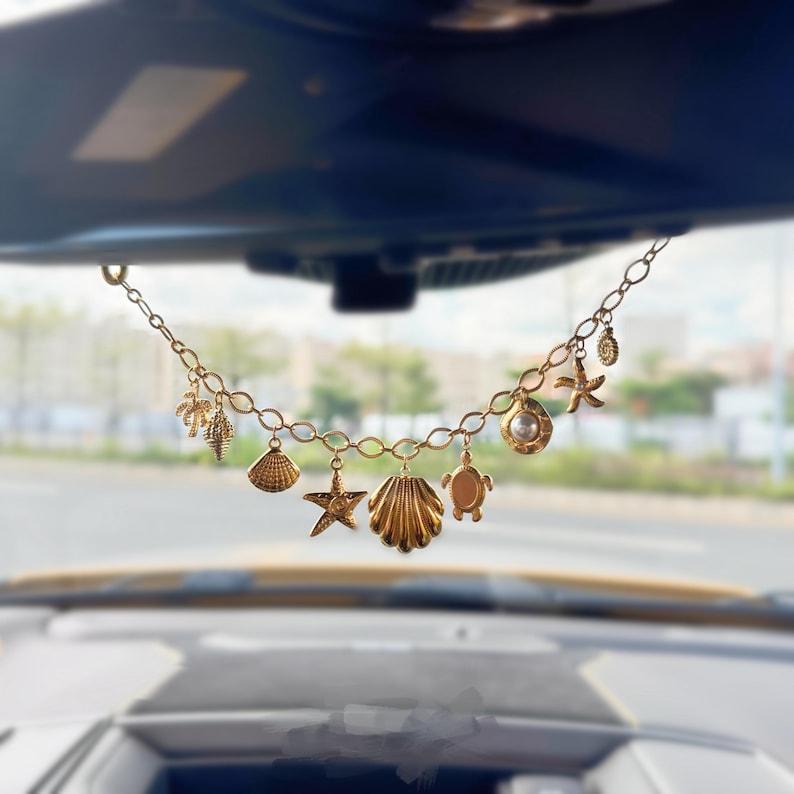 Custom Car Rear View Mirror Charm, Mirror Charm Chain, Custom Car ...