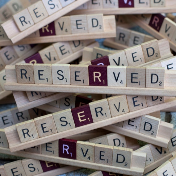 RESERVED Scrabble Letters Sign RECYCLED | Etsy