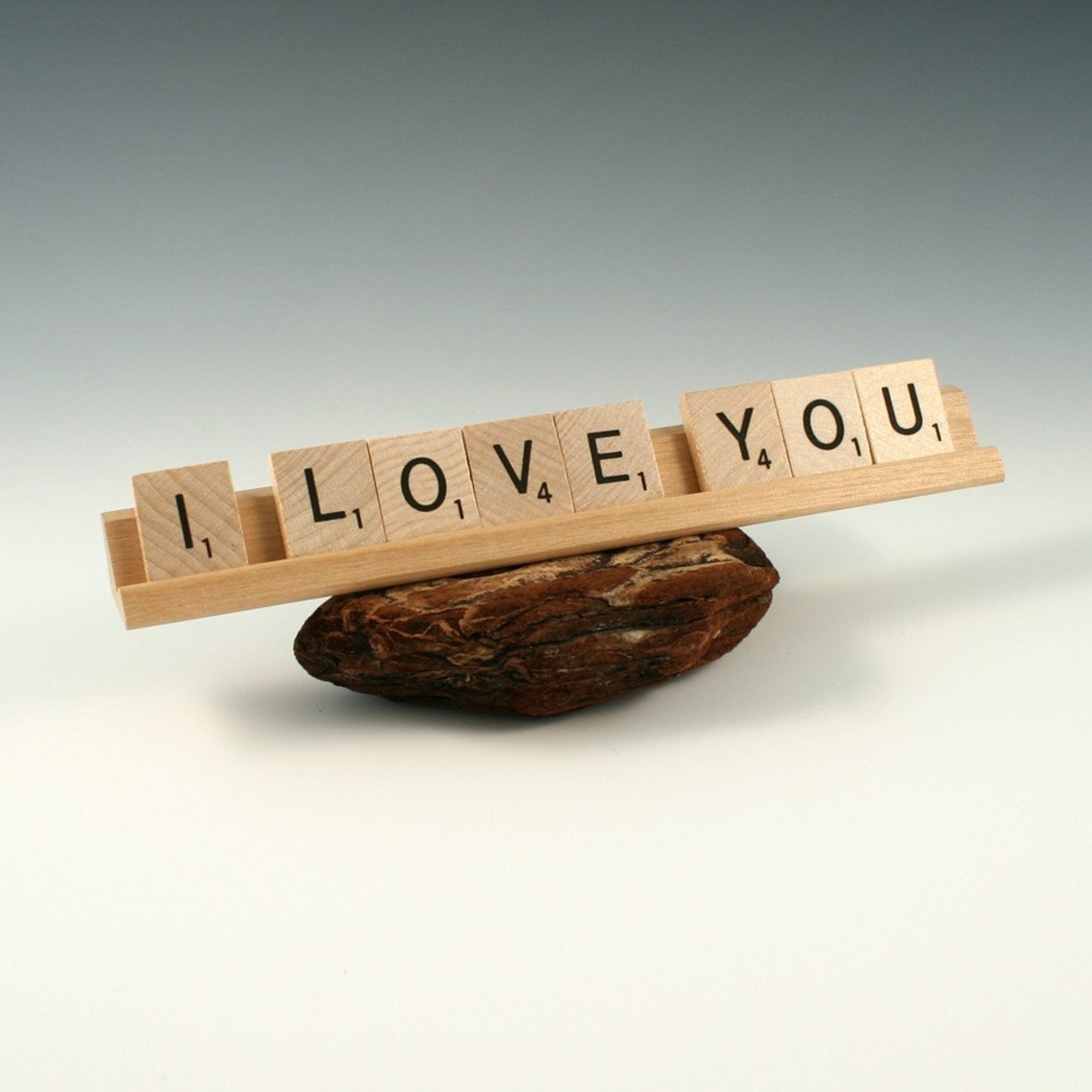 I LOVE YOU Scrabble Letters Sign - Etsy