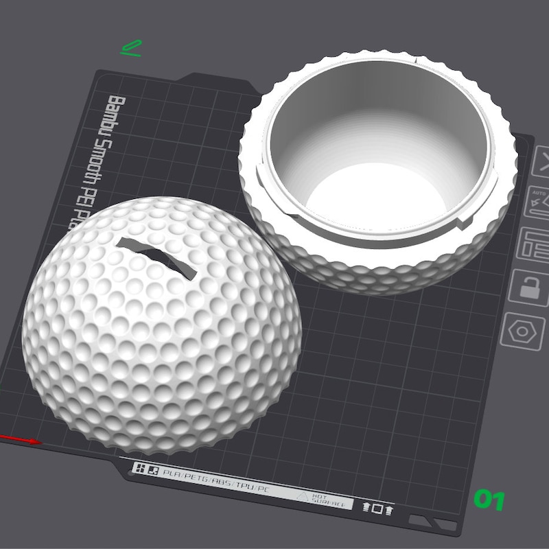 3d Printed Golf Ball Marker - Etsy