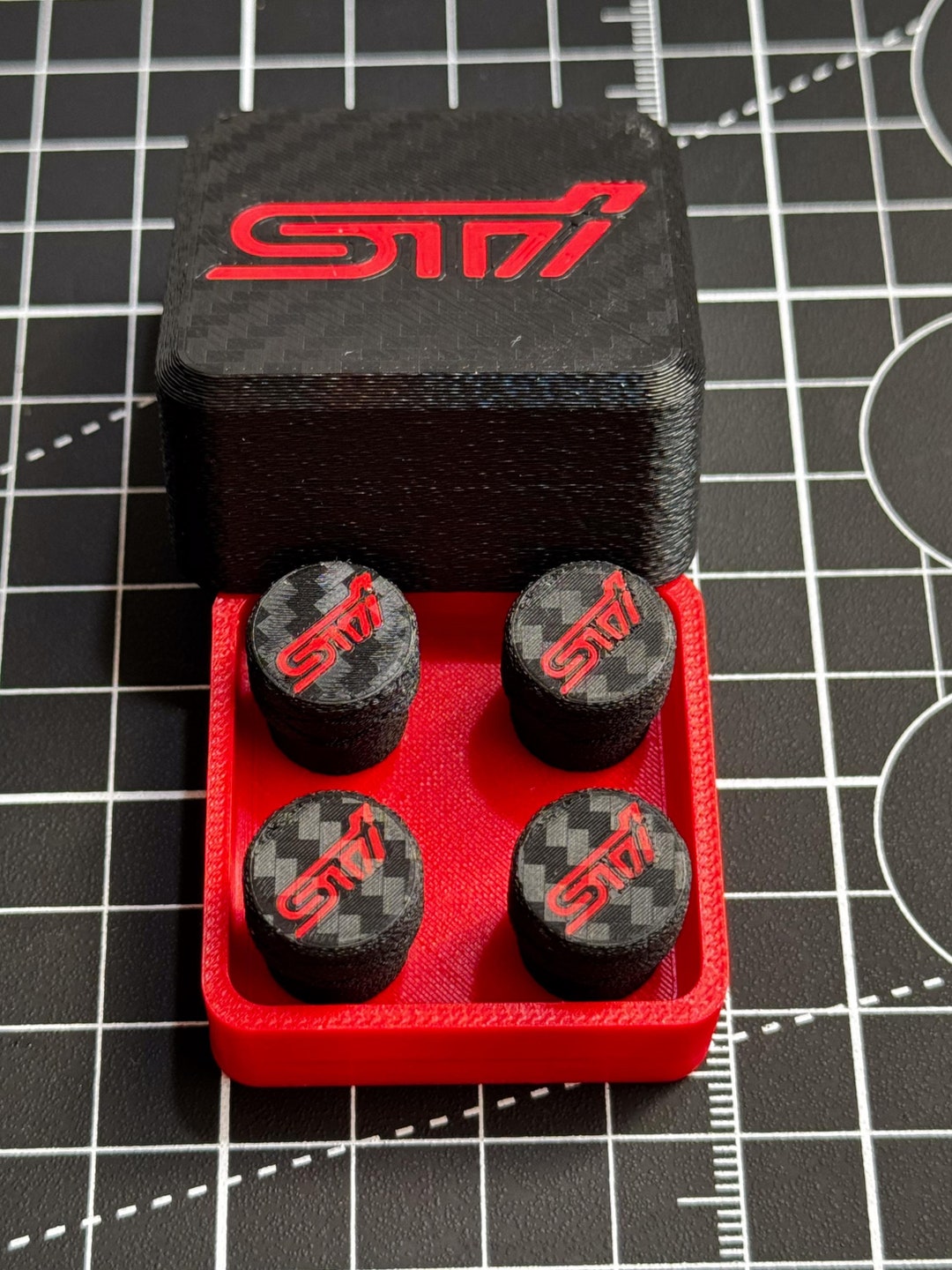 Valve Stem Caps Subaru STI Gift Idea for Husband Car Enthusiast Custom ...