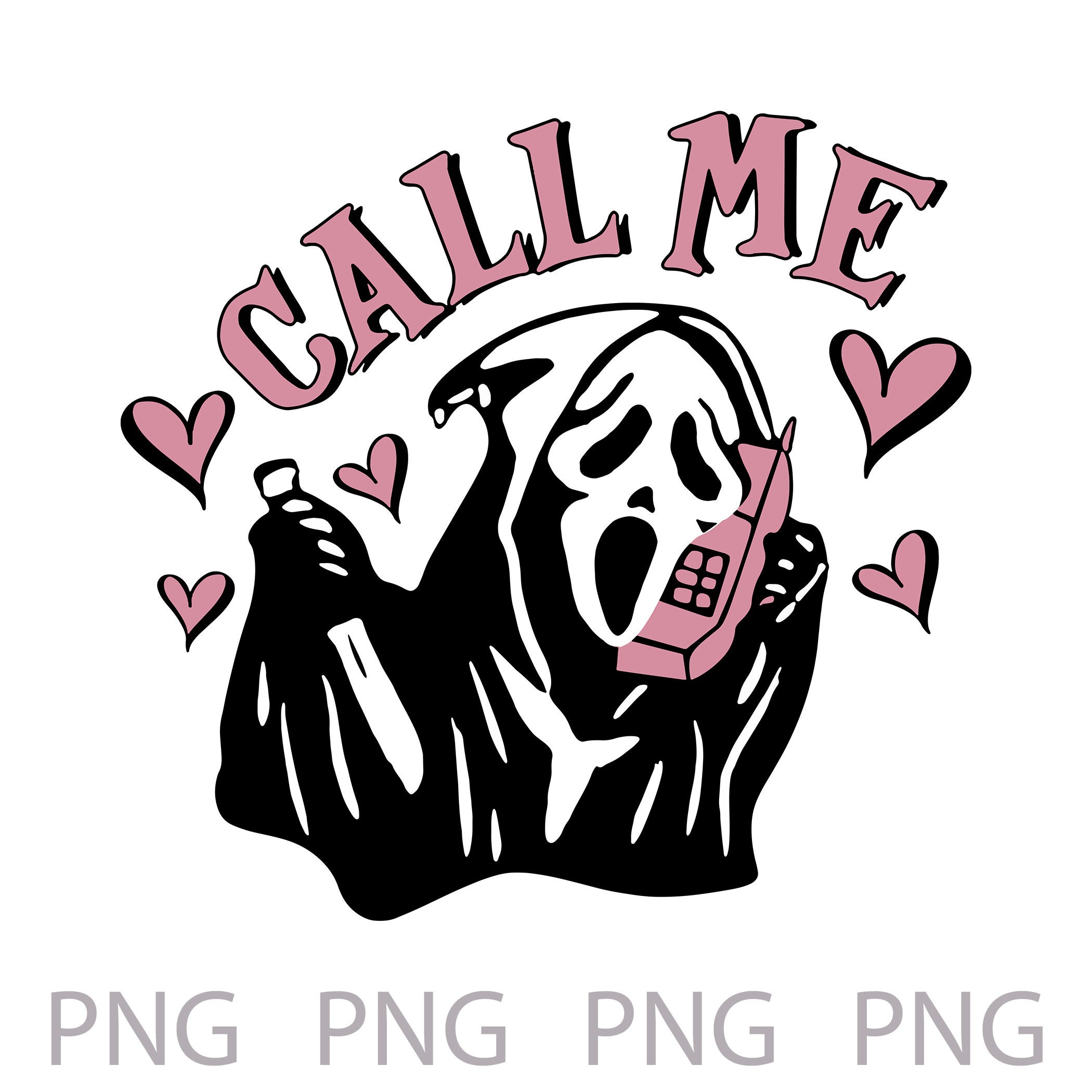 Ghost Face Png Call Me Png Horror Movie Killer Halloween - Etsy