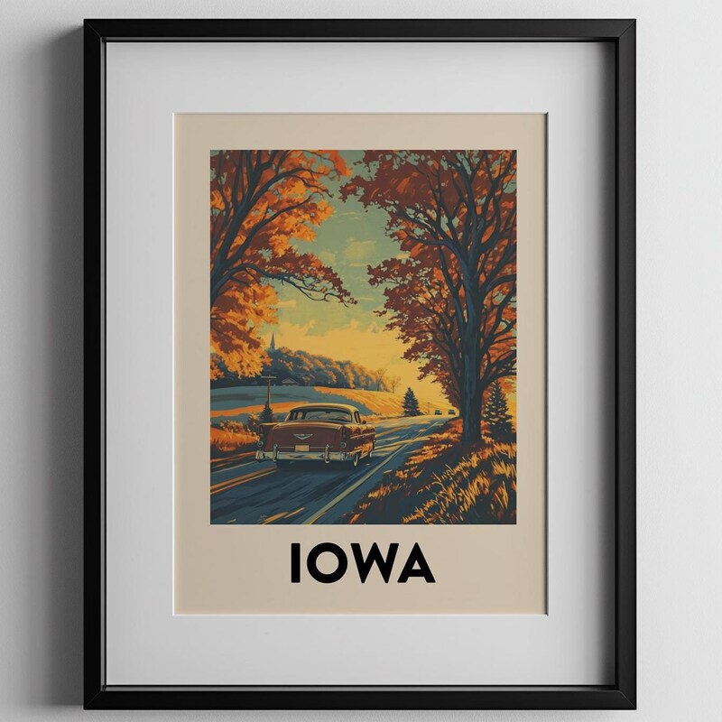Iowa Poster - Etsy