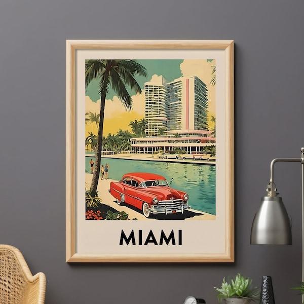 Retro Miami Decor - Etsy