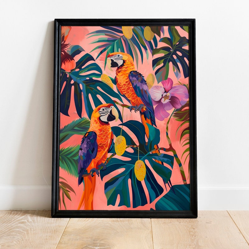 Parrot Poster - Etsy