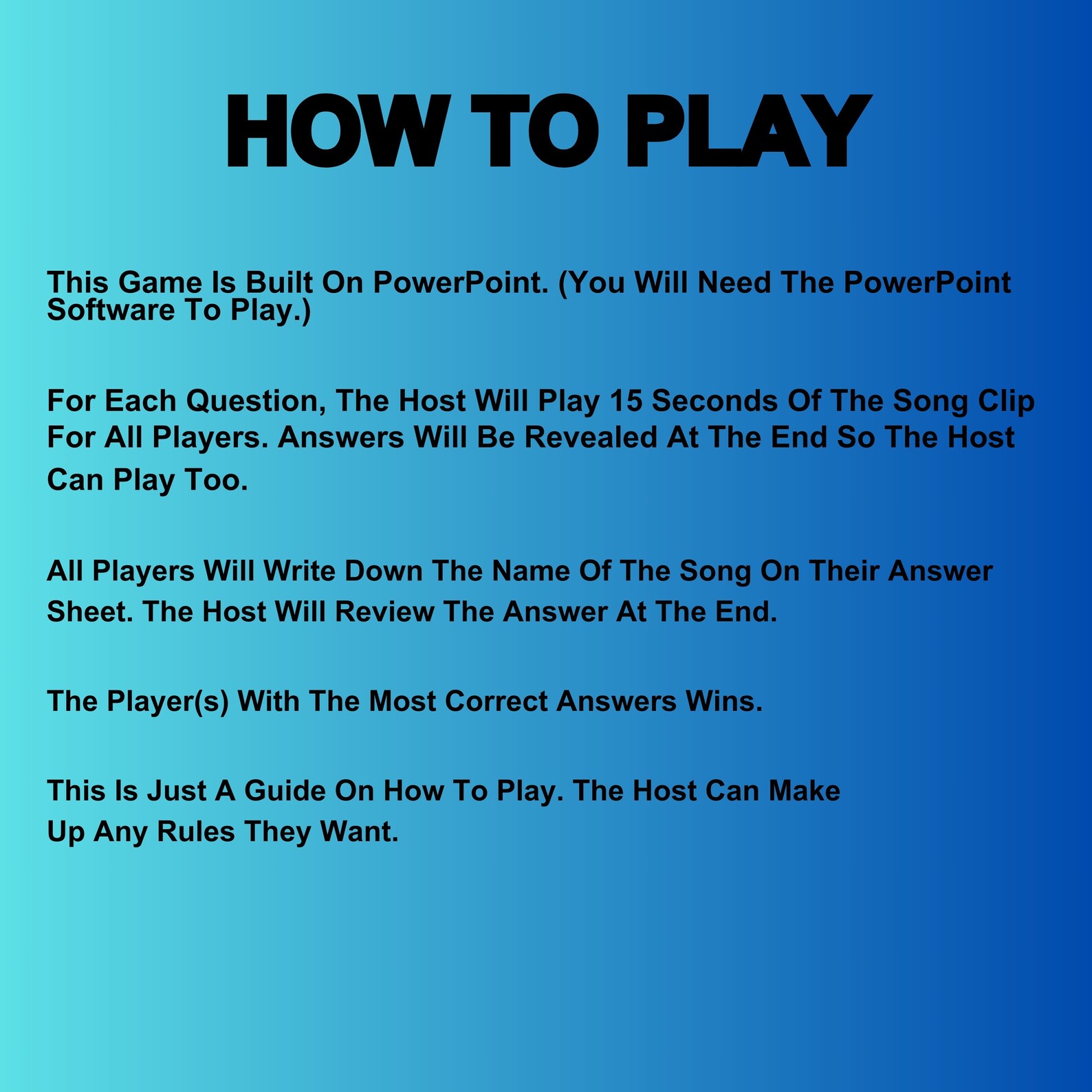 GUESS THE SONG | Digital Song-guessing Game | 50 Clips | Play Online or ...