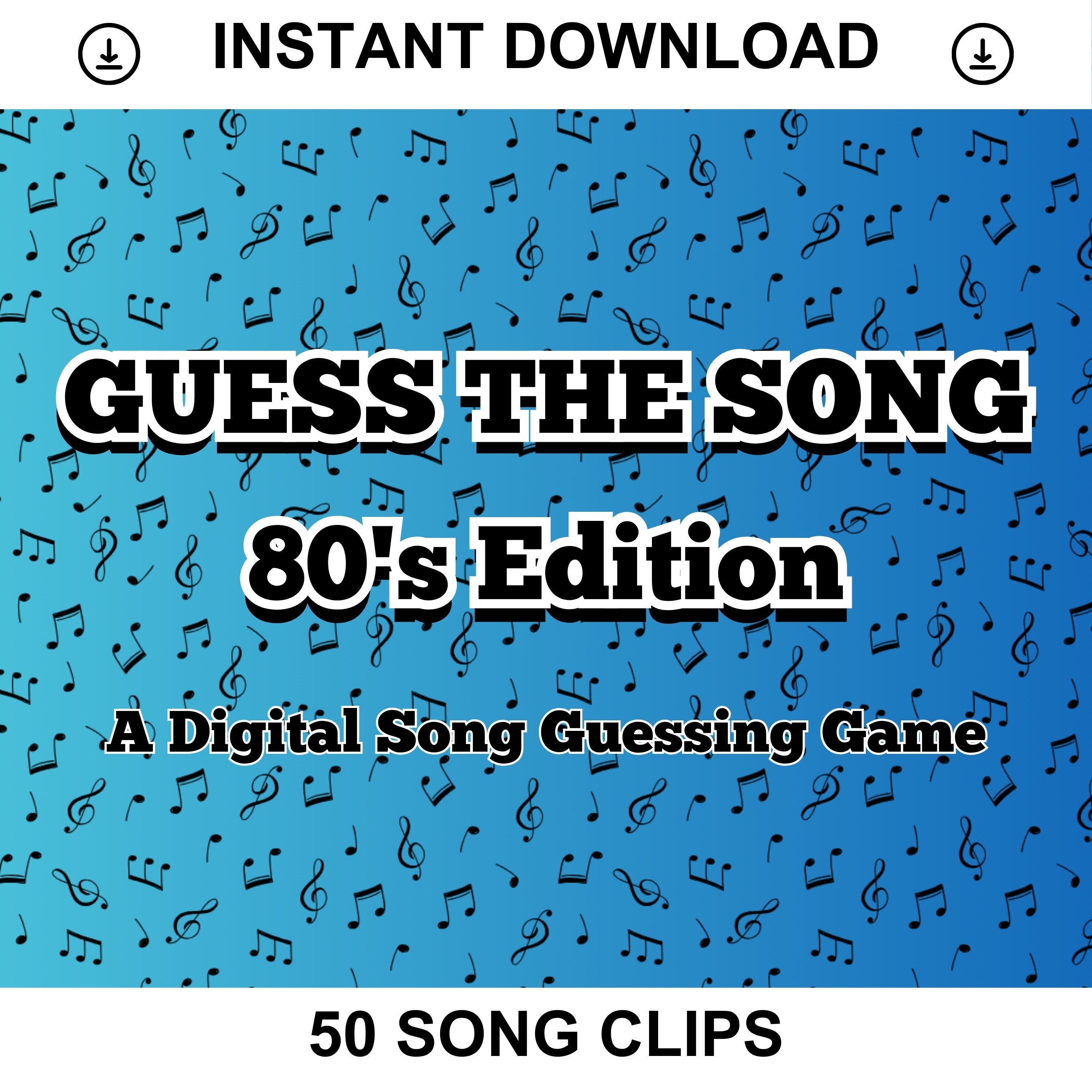 GUESS THE SONG | Digital Song-guessing Game | 50 Clips | Play Online or ...