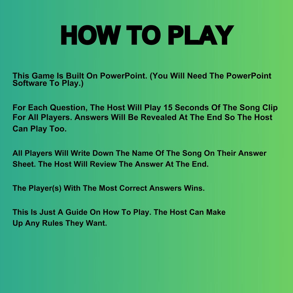 GUESS THE SONG | Digital Song-guessing Game | 50 Clips | Play Online or ...