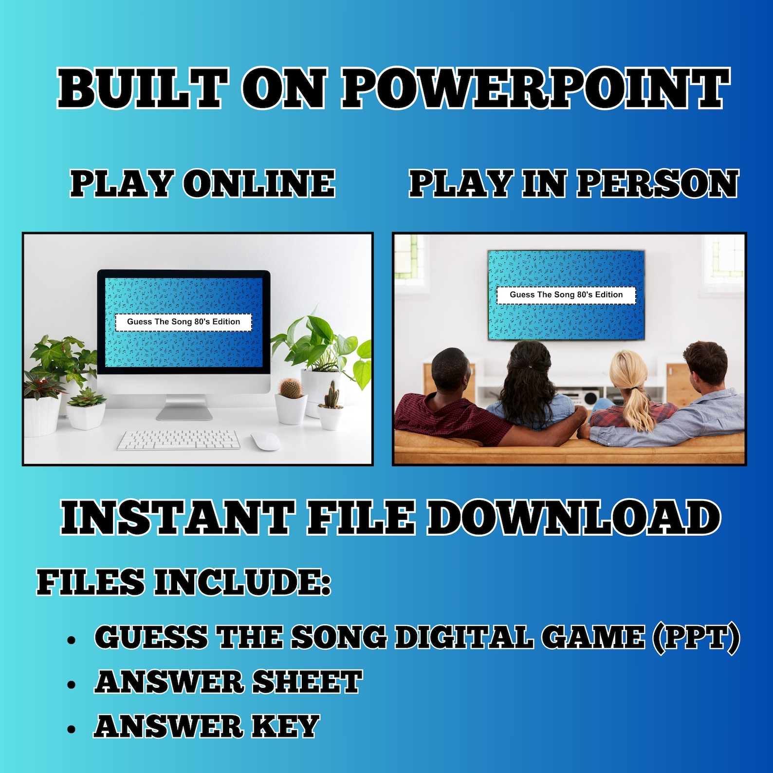 GUESS THE SONG | Digital Song-guessing Game | 50 Clips | Play Online or ...
