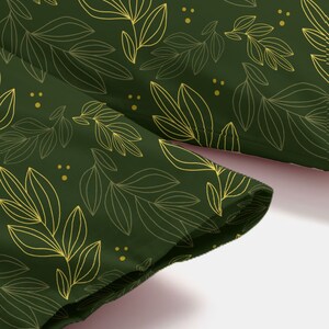 Green Botanical Leaf Pattern, Seamless Floral Digital Paper, Nature ...