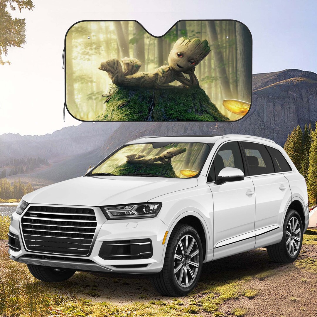 Personalized I Am Groot Windshield Sun Visor Custom Windshield Visor ...