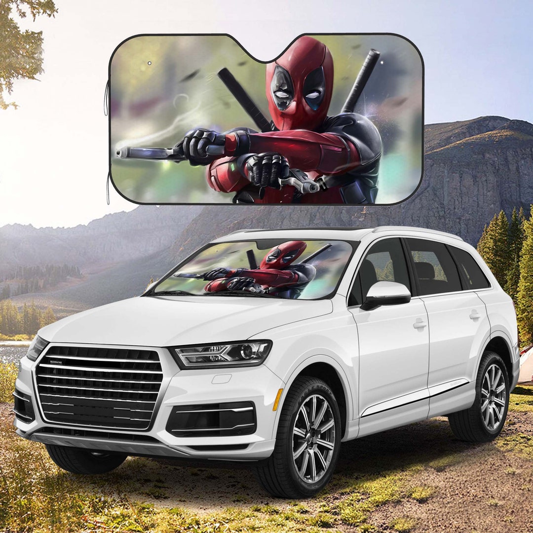 Personalized Deadpool Car Glass Visor Custom Car Windshield Sunshade ...