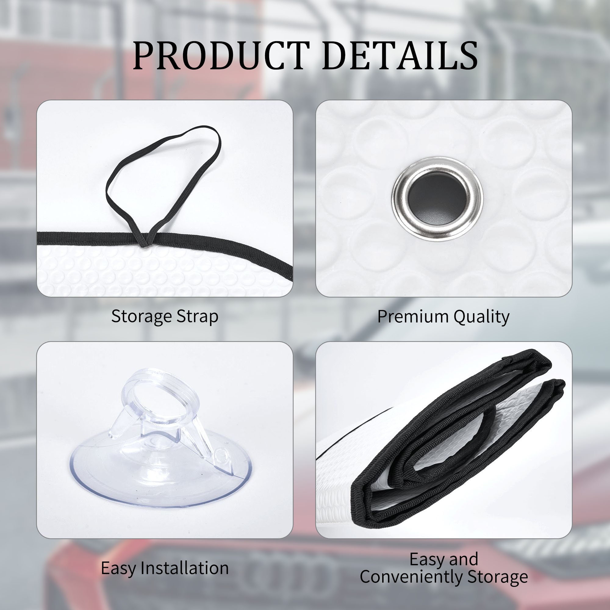 Personalized Bluey Car Windshield Sun Visor Custom Cute Windshield ...