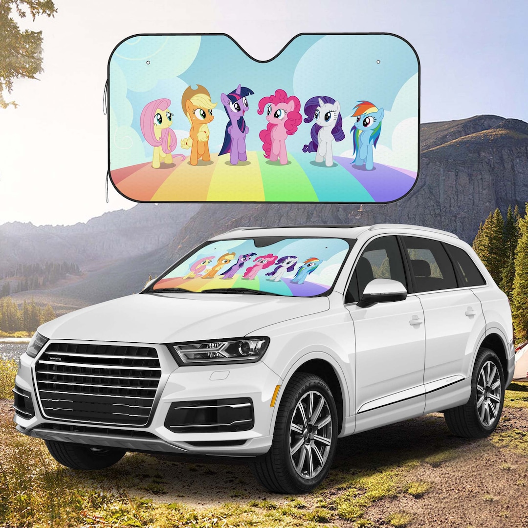 Personalized My Little Pony Car Windshield Sunshade Custom Glass Sun ...