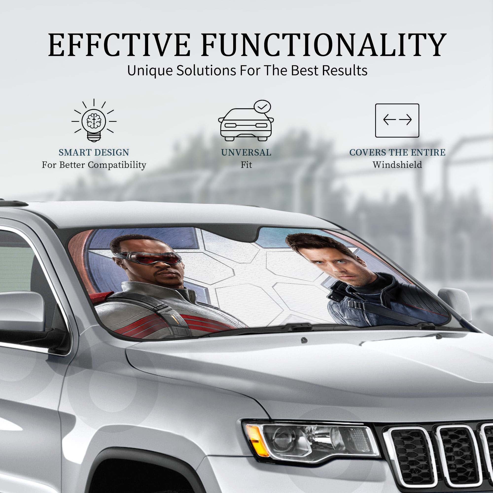 Personalized Falcon and the Winter Soldier Car Windshield Visor Custom ...